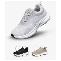 Barfu&szlig;schuh DOTALES "Everstep Sportschuhe &ndash; Sneaker-Look Mit Barfu&szlig;gef&uuml;hl", Damen, Gr. 44, Normalschaft, grau, Polyurethan, Synthetik, Textil, Schuhe Barfu&szlig;schuh, Minimalschuhe, Turnschuhe