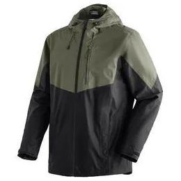 Regenjacke Maier Sports "Schlufterkopf M", Gr. 48, moosgr&uuml;n, 100% Polyester, Jacken Regenjacke, Herren Jacke wasserdicht, moderner Windbreaker, Outdoorjacke, Reg. Fit