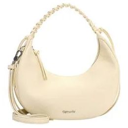Beuteltasche Tamaris "Beutel TAS Kate", Damen, Gr. B/H/T: 26cm x 19cm x 10cm 0, gelb (lightgelb 431), Polyurethan, Taschen Beuteltasche