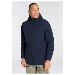 Funktionsjacke CMP, Herren, Gr. 58, schwarz blau, Web, Obermaterial: 100% Polyester. Futter: 100% Polyester, unifarben, Basic Po-bedeckend, elastischer Bund, Jacken Funktionsjacke, f&uuml;r Wandern und Outdoor-Aktivit&auml;ten, mit praktischer &Auml;rmeltasche
