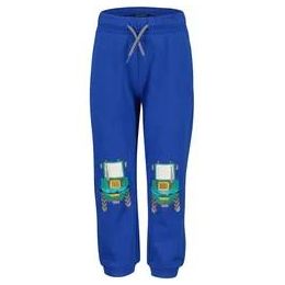 Sweathose Blue Seven, Jungen, Gr. 122, N-Gr, ocean, Sweatware, Obermaterial: 100% Baumwolle, bedruckt, unifarben, Basic lang, Hosen Sweathose