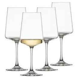 Schott Zwiesel Wei&szlig;weinglas SCHOTT-ZWIESEL "Wei&szlig;weingl&auml;ser MioVino 380 ml 4er Set transparent", bunt (transparent), B:8cm H:20,7cm &Oslash;:8cm, Glas, Trinkgef&auml;&szlig;e, Wei&szlig;weinglas, Sp&uuml;lmaschinengeeignet