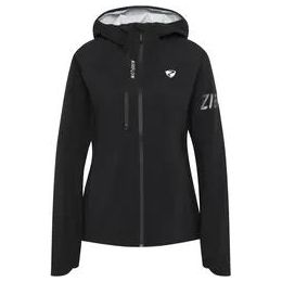 Regenjacke Ziener "NEHLE-Z", Herren, Gr. 34, schwarz, Obermaterial: 100% Polyester, Jacken Regenjacke