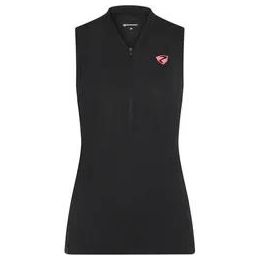 Radtrikot Ziener "NIKOLETTA-Z", Damen, Gr. 38, schwarz, Obermaterial: 85% Polyester, 15% Baumwolle; Obermaterial 2: 86% Polyester, 14% Baumwolle, Trikots