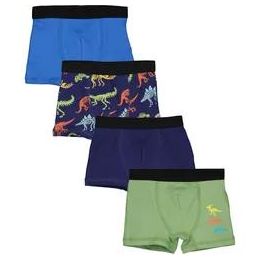 Boxershorts Blue Seven "Blue Seven 4er Pack Jungen Boxershorts", Jungen, Gr. 134, m001, multipack 1, 95% Baumwolle, 5% Elasthan, normal, Unterhosen