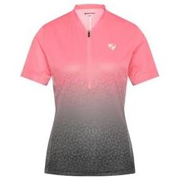 Radtrikot Ziener "NELENIA-Z", Damen, Gr. 34, schwarz.strawberry sorbet, Obermaterial: 100% Polyester. Obermaterial 2: 90% Polyester, 10% Elasthan, Trikots