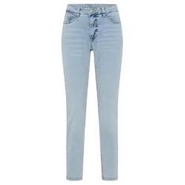 Skinny-fit-Jeans MAC "Dream Skinny", Damen, Gr. 36, L&auml;nge 32, aqua blau random wash, Jeans, Obermaterial: 91% Baumwolle, 6% Polyester, 3% Elasthan, sehr figurbetont lang, Jeans, in hochelastische Qualit&auml;t f&uuml;r den perfekten Sitz, Topseller
