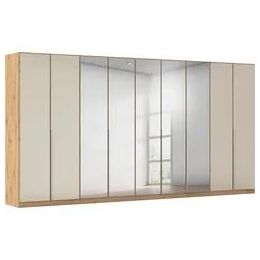 Dreht&uuml;renschrank OTTO HOME "Kleiderschrank Kleiderschr&auml;nke Schrank Garderobe AGORDO mit Glasfront", eiche artisan, glas beige (champagner), B:405cm H:229cm T:54cm, Schr&auml;nke, Dreht&uuml;renschrank, durchdachte Innenausstattung, in 8 Breiten und 2 H&ouml;hen MADE IN GERMANY