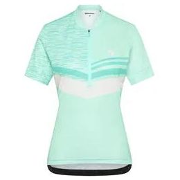 Radtrikot Ziener "NALADIA-Z", Damen, Gr. 42, bright turquoise, Obermaterial: 100% Polyester. Obermaterial 2: 90% Polyester, 10% Elasthan, Trikots