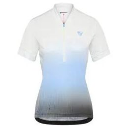 Radtrikot Ziener "NELENIA-Z", Damen, Gr. 34, dreamy sky.wei&szlig; fog, Obermaterial: 100% Polyester. Obermaterial 2: 90% Polyester, 10% Elasthan, Trikots