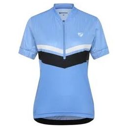 Radtrikot Ziener "NALADIA-Z", Damen, Gr. 46, dreamy sky, Obermaterial: 100% Polyester. Obermaterial 2: 90% Polyester, 10% Elasthan, Trikots