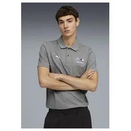Poloshirt Puma "BMW MMS ESS POLO", Herren, Gr. L, medium gray heather, Jersey, Obermaterial: 100% Baumwolle, bedruckt, regular fit normal, Shirts, Regular Fit, Kurzarm, mit Knopfverschluss, mit Logodruck