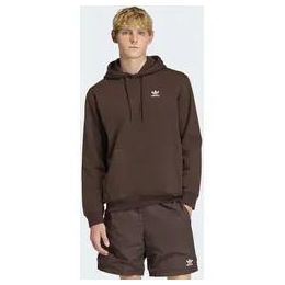 Kapuzensweatshirt Adidas ORIGINALS "TREFOIL ESSENTIALS HOODIE, LOCKER GESCHNITTEN", Herren, Gr. S, aurora coffee, Obermaterial: 70% Baumwolle, 30% Polyester, angesetztes B&uuml;ndchen, Sweatshirts