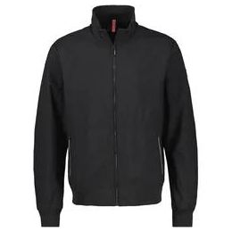 Blouson Lerros, Herren, Gr. L, schwarz, Web, Obermaterial: 100% Polyester, unifarben, bequem h&uuml;ftbedeckend, Rundhals, Flachstrickb&uuml;ndchen, Jacken Blouson, mit Stehkragen und Rei&szlig;verschluss