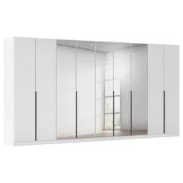 Dreht&uuml;renschrank OTTO HOME "Kleiderschrank Kleiderschr&auml;nke Schrank Garderobe AGORDO mit Glasfront", alpinwei&szlig;, glas kristallwei&szlig;, B:405cm H:229cm T:54cm, Schr&auml;nke, Dreht&uuml;renschrank, durchdachte Innenausstattung, in 8 Breiten und 2 H&ouml;hen MADE IN GERMANY