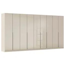 Dreht&uuml;renschrank OTTO HOME "Kleiderschrank Kleiderschr&auml;nke Schrank Garderobe AGORDO mit Glasfront", beige, glas beige (champagner), B:405cm H:229cm T:54cm, Schr&auml;nke, Dreht&uuml;renschrank, durchdachte Innenausstattung, in 8 Breiten und 2 H&ouml;hen MADE IN GERMANY