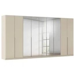 Dreht&uuml;renschrank OTTO HOME "Kleiderschrank Schrank Garderobe AGORDO mit Dekor- oder Hochglanzfront", beige (champagner), B:405cm H:210cm T:54cm, Schr&auml;nke, Dreht&uuml;renschrank, durchdachte Innenausstattung, in 8 Breiten und 2 H&ouml;hen MADE IN GERMANY