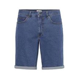!Solid Jeansshorts SOLID "Shorts SDMITTEL", Damen, Gr. XXL, N-Gr, blau (middle blau denim), Obermaterial: 99% Baumwolle CO. 1% Elasthan EL., Jeans Jeansshorts