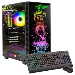 GAMEMAX Gaming-PC "Rockstar 8006 AMD Ryzen 5 7500F 16GB DDR5 1TB SSD RX 9070", schwarz, Microsoft Windows 11 Home (64 Bit), 16 GB RAM 1.000 GB SSD, Desktop-PCs, Windows 11, DDR5 RAM