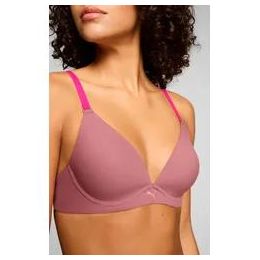 B&uuml;gel-BH Puma "Puma WOMEN MICROFIBER SOFT PADDED BRA", Damen, Gr. 80, Cup F, dusty pink, Microtouch, Obermaterial: 70% Polyamid, 30% Elasthan, BHs B&uuml;gel-BH, mit wendbaren und verstellbaren Tr&auml;gern, Logodruck vorn