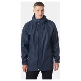 Regenmantel Helly Hansen "MOSS RAIN COAT", Herren, Gr. S, navy, Obermaterial: 100% Polyurethan, h&uuml;ftbedeckend, M&auml;ntel, mit wasserfester Helox+-PU-Gewebetechnologie, mit Pattentaschen