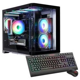 GAMEMAX Gaming-PC "HYPE-M BK 8012 AMD Ryzen 5 9600X 16GB DDR5 1TB SSD RTX 5070", schwarz, Microsoft Windows 11 Home (64 Bit), 16 GB RAM 1.000 GB SSD, Desktop-PCs, Windows 11, DDR5 RAM
