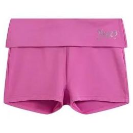 Shorts Juicy Couture "ROLL DOWN SHORTS. Damen", Damen, Gr. XS, EURO-Gr&ouml;&szlig;en, super pink, Jersey, 40% Baumwolle, 40% Modal, 20% Polyester, Hosen Shorts, Trainingshose Damen, Sportshorts, Jersey, kurze Hose mit Glitzer, Sale