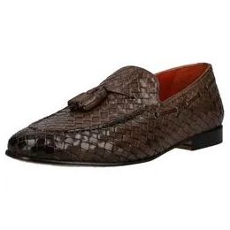 Melvin & Hamilton Slipper MELVIN & HAMILTON "Melvin & Hamilton Slipper Leder", Herren, Gr. 44, braun, Leder, Schuhe Slipper