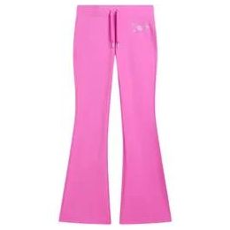 Sweathose Juicy Couture "APOLLO DIAMANTE JERSEY LOW RISE PANT. Damen", Damen, Gr. M, EURO-Gr&ouml;&szlig;en, super pink, Jersey, 40% Baumwolle, 40% Modal, 20% Polyester, slim fit, Hosen Sweathose, Trainingshose Damen, Sportshorts, Jersey, Jogginghose mit Glitzer, Sale