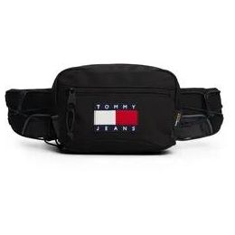 Tommy Hilfiger G&uuml;rteltasche TOMMY JEANS "TJM ARCHIVE BUMBAG", Damen, Gr. B/H/T: 20cm x 14,5cm x 10cm, schwarz, Textil, Taschen G&uuml;rteltasche, Unisex Bauchtasche, Minibag mit verstellbarem Bauchgurt