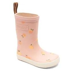 Gummistiefel bisgaard "barefoot high rubber", M&auml;dchen, Gr. 30, peach pop, Naturkautschuk, gemustert, Schuhe Gummistiefel, Regenstiefel f&uuml;r Kinder, Gr&ouml;&szlig;enschablone zum Download