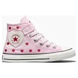 Sneaker Converse "CHUCK TAYLOR ALL STAR HEARTS & ROS", Jungen, Gr. 34, new found bloom, vintage wei&szlig;, schwarz, Textil, Schuhe Sneaker