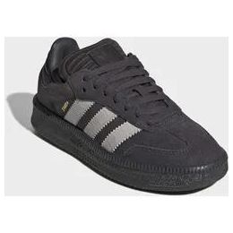 Sneaker Adidas ORIGINALS "SAMBA XLG", M&auml;dchen, Gr. 35,5, utility schwarz, chalk pearl, utility schwarz, Leder, Schuhe Sneaker, f&uuml;r Kinder & Jugendliche