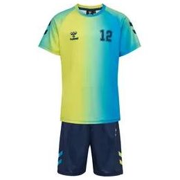 Sportanzug Hummel "SHIMMER SET", Jungen, Gr. 152, limeade, Obermaterial: 100% Polyester, bequem, Sportanz&uuml;ge, Set aus Shorts und T-Shirt, sportlicher Stil, bequeme Passform