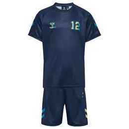 Sportanzug Hummel "SHIMMER SET", Jungen, Gr. 176, marineblaus,, Obermaterial: 100% Polyester, bequem, Sportanz&uuml;ge, Set aus Shorts und T-Shirt, sportlicher Stil, bequeme Passform