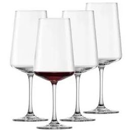 Schott Zwiesel Rotweinglas SCHOTT-ZWIESEL "Rotweingl&auml;ser MioVino 500 ml 4er Set transparent", bunt (transparent), B:8,6cm H:22,2cm &Oslash;:8,6cm, Glas, Trinkgef&auml;&szlig;e, Rotweinglas, Sp&uuml;lmaschinengeeignet