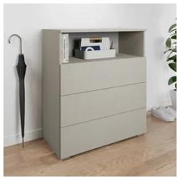 Kommode OTTO HOME "Paris", kaschmir, B:70cm H:80cm T:35cm, Sideboards, Kommode, mit 3 Schubk&auml;sten (Breite 70 cm)