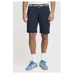 Shorts Blend "BHBruno", Herren, Gr. 3XL, US-Gr&ouml;&szlig;en, navy, Web, 97% Baumwolle, 3% Elasthan, unifarben, regular fit kurz, Hosen Shorts, Chino Shorts mit G&uuml;rtel