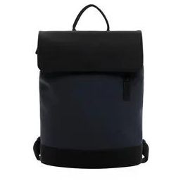 Emily & Noah Rucksack EMILY & NOAH "Rucksack E&N Le Havre RUE 09", Gr. B/H/T: 33cm x 36cm x 12cm, blau (blau, kombi 510), Obermaterial: 60% Polyurethan PU. 40% Polyester PES., Rucks&auml;cke Rucksack