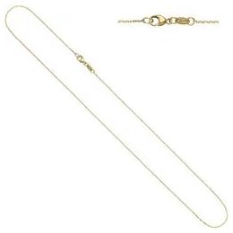 Goldkette Jobo "Ankerkette 0,6 mm" Gr. 42, gelbgold 585, Halsketten, Damen, 42cm, Gelbgold 585, Goldkette, 14 Karat 585 Gold diamantiert
