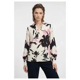 Druckbluse soyaconcept "SC-BENE 2", Damen, Gr. M, rose combi, Web, Obermaterial: 100% Viskose, bedruckt, regular fit normal, V-Ausschnitt, Blusen Druckbluse