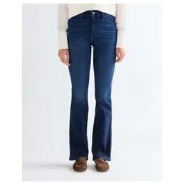 Bootcut-Jeans Wrangler "WRA-W28B", Damen, Gr. 31, L&auml;nge 32, nightshade, Denim/Jeans, Obermaterial: 82% Baumwolle, 8% Lyocell, 8% Polyester, 2% Elasthan, bootcut fit lang, Jeans