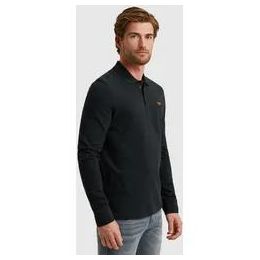 PME-Legend Langarm-Poloshirt PME LEGEND, Herren, Gr. 3XL, salute, Web, Obermaterial: 95% Baumwolle, 5% Elasthan, unifarben, regular fit normal, ohne Ausschnitt, Rippb&uuml;ndchen, Shirts, mit Logo Stickerei