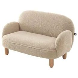 1,5-Sitzer Vipack "f&uuml;r Kinder in verspielter Optik, ein Highlight f&uuml;r das Kinderzimmer", beige, B:89cm H:52cm T:53cm, Sofas, Bezug flauschiger Boucl&eacute; Stoff, zwei Farben zur Wahl