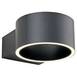 NEUHAUS PURE LED Wandleuchte "PURE Clipse", mystic grau, 2, &Oslash; 15cm H: 8cm, 1 Stk., Leuchten, Lichtaustritt oben und unten, dimmf&auml;hig, LED Wandleuchte