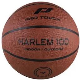 Basketball Pro Touch "HARLEM 100" Gr. 7, braun, schwarz, B&auml;lle, 7, Synthetik, f&uuml;r Erwachsene, f&uuml;r Training und Freizeit, robuste Verarbeitung