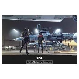 Bild Komar "Star Wars Classic RMQ Yavin Y-Wing", bunt (farbe bild(er): bunt), B:40cm H:30cm, Holz, Papier, Bilder, Bild, Wandbild zur Dekoration im Kinderzimmer - ohne Rahmen