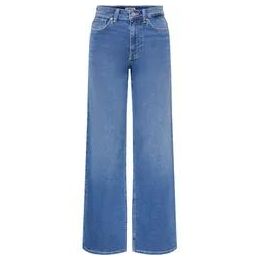 High-waist-Jeans Only "ONLMADISON JOGG HW WIDE DNM", Damen, Gr. 26, L&auml;nge 32, light blau denim, Denim/Jeans, Obermaterial: 100% Baumwolle, unifarben, weit lang, Jeans High-Waist-Jeans, high waist, wide fit