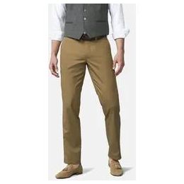Chinos MEYER "M5 Chino 1-6010", Herren, Gr. 32, L&auml;nge 34, khaki, 67% Baumwolle, 30% Polyamid, 3% Elasthan, unifarben, regular fit lang, Hosen, mit buntgewebtem Innenfutter
