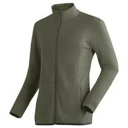 Fleecejacke Maier Sports "Sinaia M", Herren, Gr. 58, moosgr&uuml;n, 100% Polyester, hoch geschlossener Ausschnitt, Jacken Fleecejacke, Herren Midlayer, atmungsaktiv und schnelltrocknend, Slim Fit